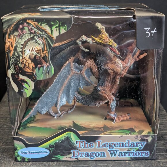 Toys | Dragon Figure The Legendary Dragon Warrior Figure Grey Red ...